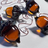 Glass Acorn - Etsy