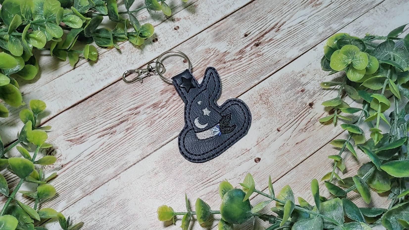 Witch Hat Keychain Witch Keychain Witchy Gift Handmade Key Ring ...