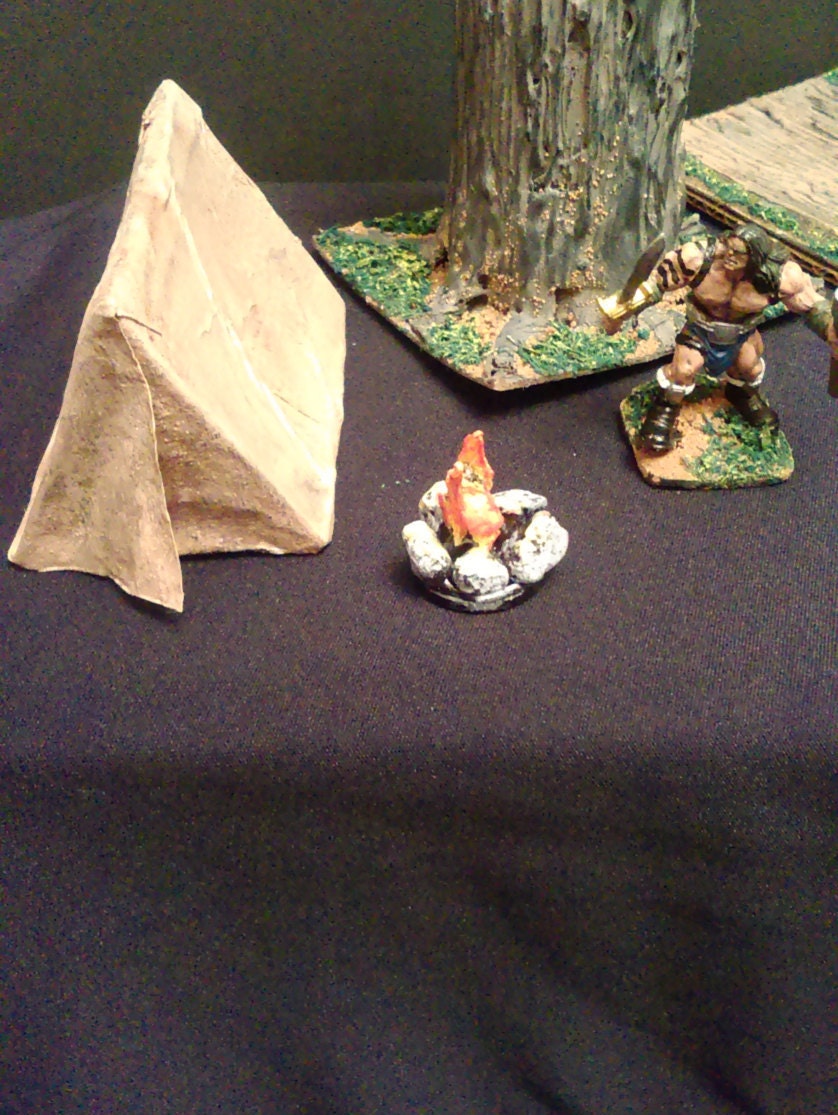 3-D Dungeon Tiles and Accessories - Small Tent Miniature for D&D ...