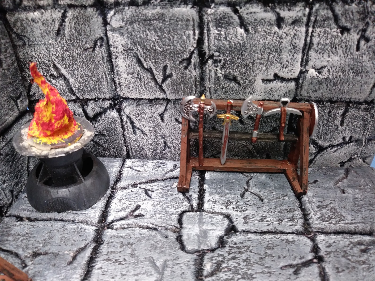 3-D Dungeon Tile Accessory weapon Rack for RPG/ - Etsy UK