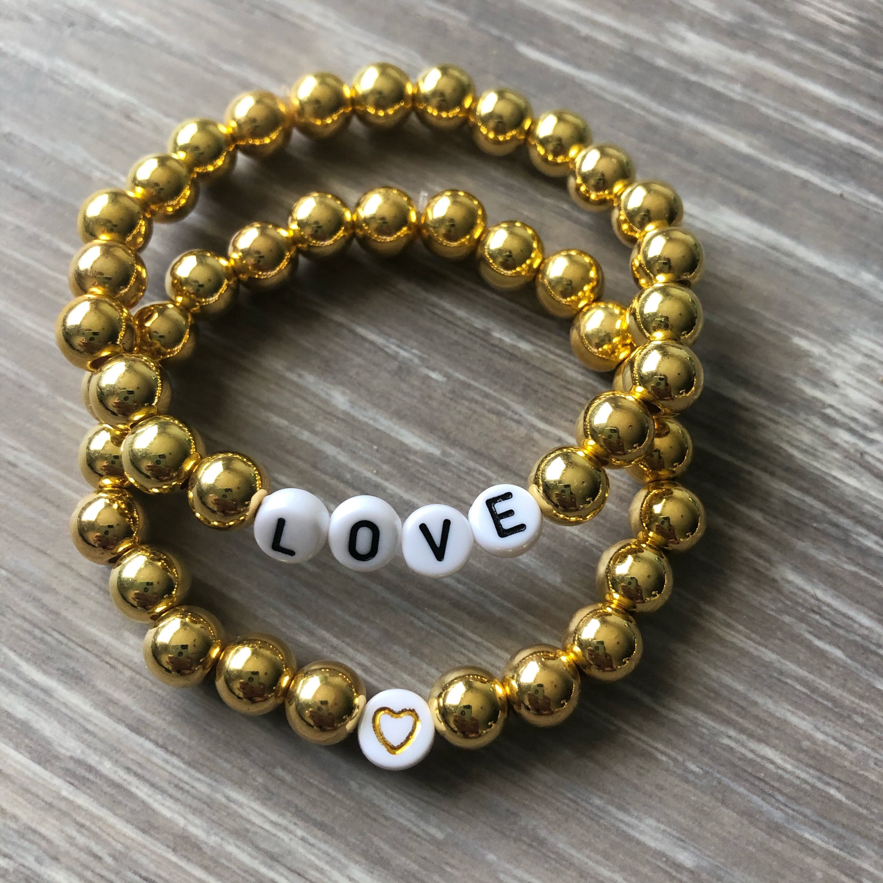 Gold Beaded Bracelet Gold Bracelet Stackable Bracelet Gold | Etsy