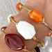Dark Red Bangle, Red Bangle, Red Bead Bangle, Bourbon and Boweties ...