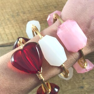 Red Heart Bangle, Red Bangle, Red Acrylic Bangle, Bourbon and Boweties ...