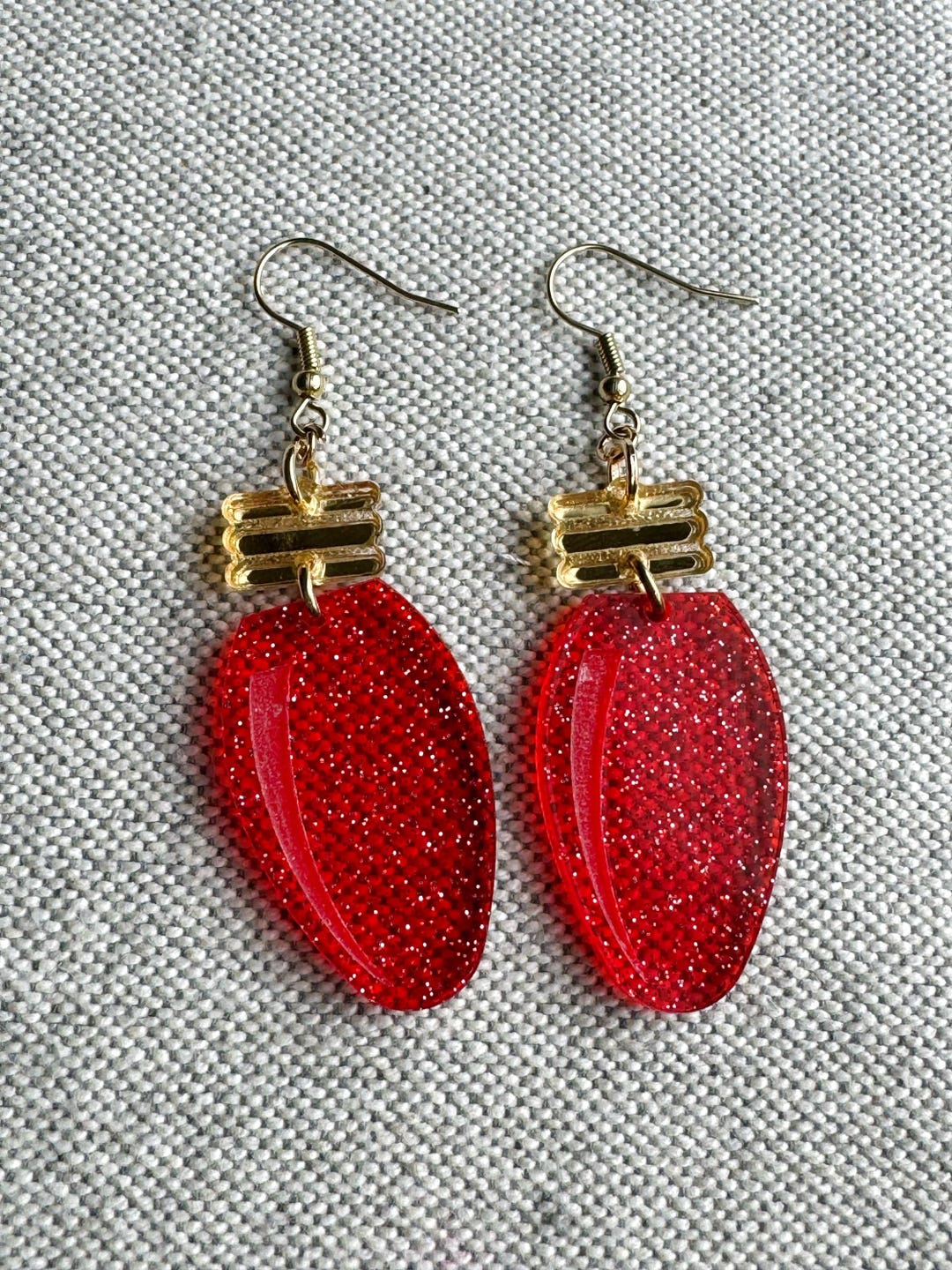 Christmas Light Bulb Earrings, Holiday Earrings, Christmas Earrings ...