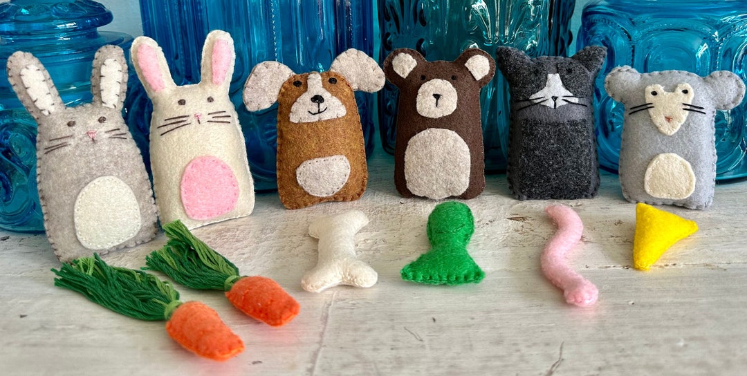 Pocket-sized Felt Stuffed Animal and Treat - Etsy