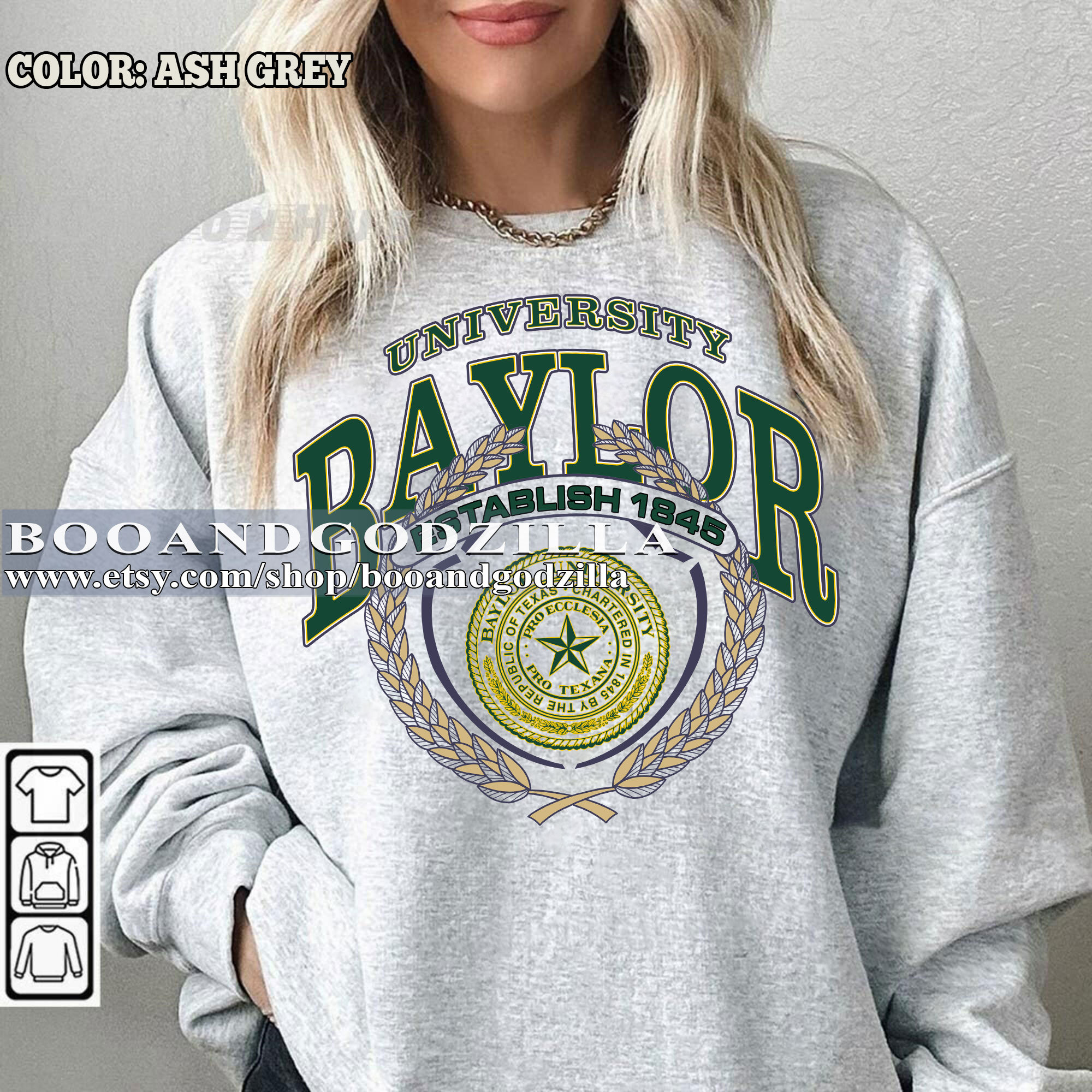 Retro Style Baylor University 1845 Sweatshirt, Baylor University 1845 ...