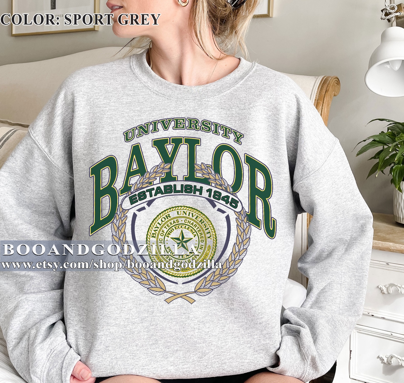 Retro Style Baylor University 1845 Sweatshirt, Baylor University 1845 ...