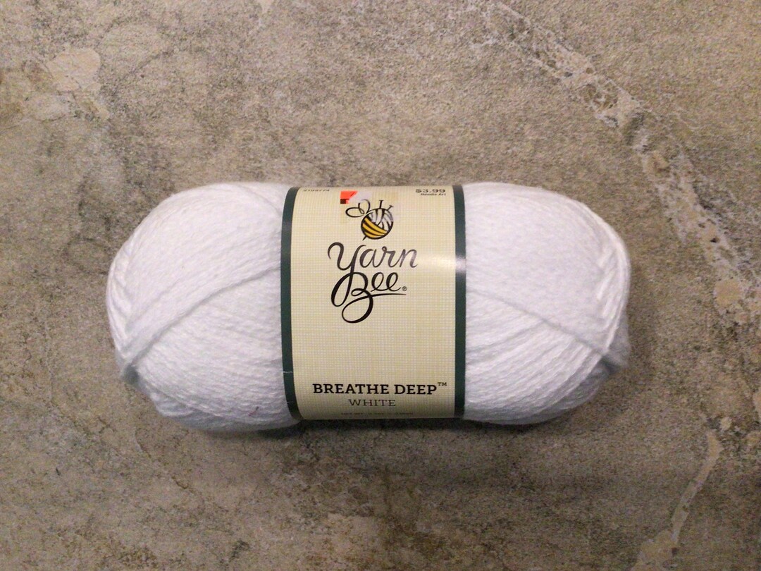Yarn Bee Breathe Deep Yarn in White - Etsy