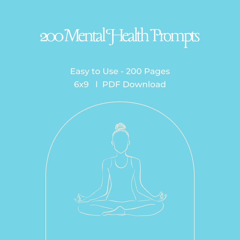 200 Mental Health Prompts L Wellness L Self-care L Awareness L Healing ...