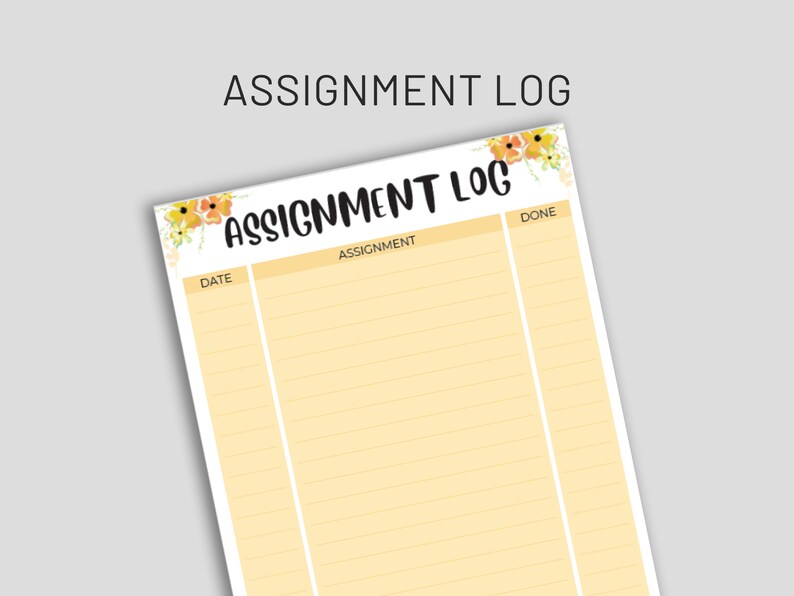 Mini Homeschool Planner Printable, Weekly Plan, Assignment Log, Daily ...
