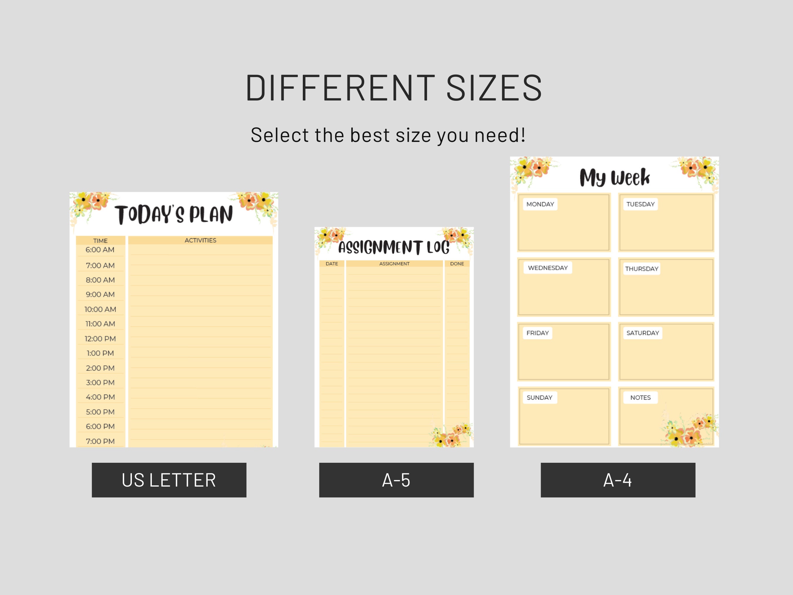 Mini Homeschool Planner Printable, Weekly Plan, Assignment Log, Daily ...