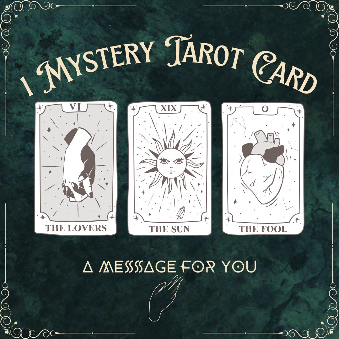 Pack of 1 Mystery Tarot Card - Etsy