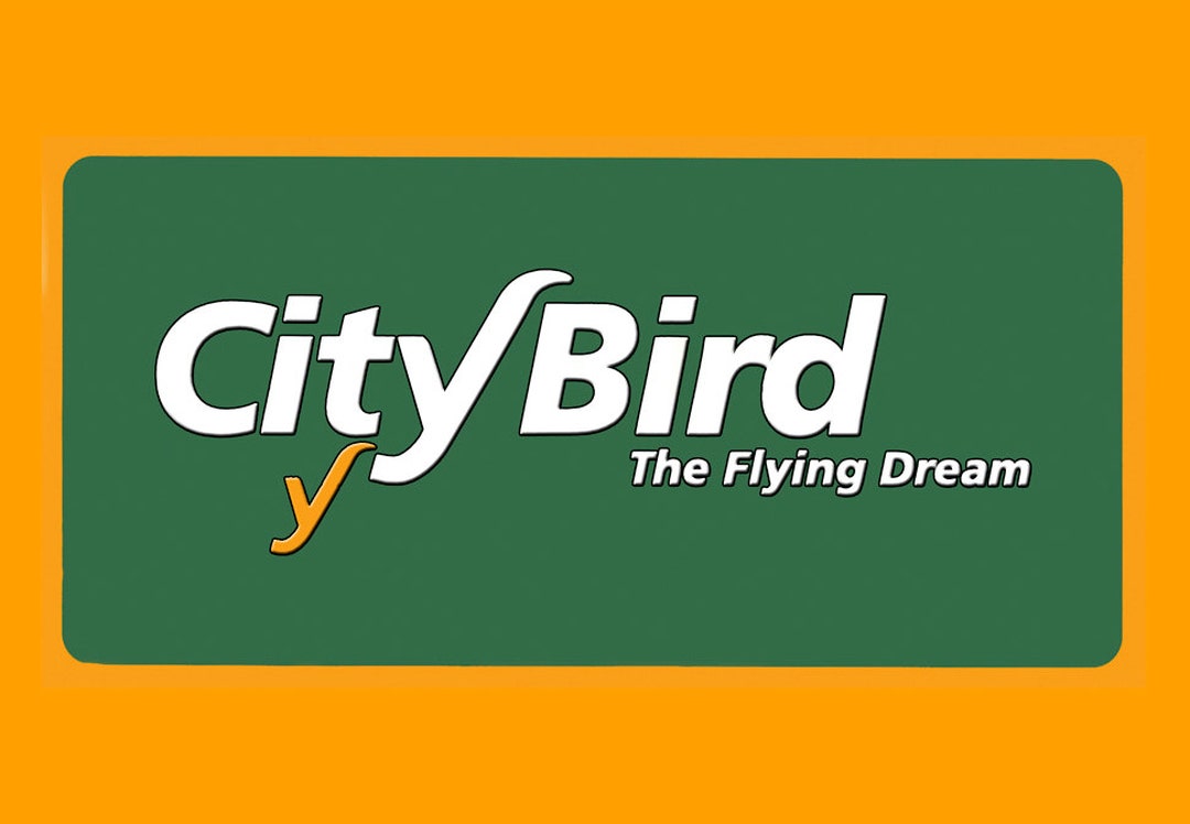 City Bird Airlines Logo Handmade 3.25" X 2.25" Fridge Magnet (LM14113 ...