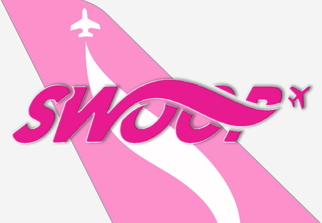 Swoop Airlines Logo Handmade 3.25"x2.25" Fridge Collectible Magnet ...