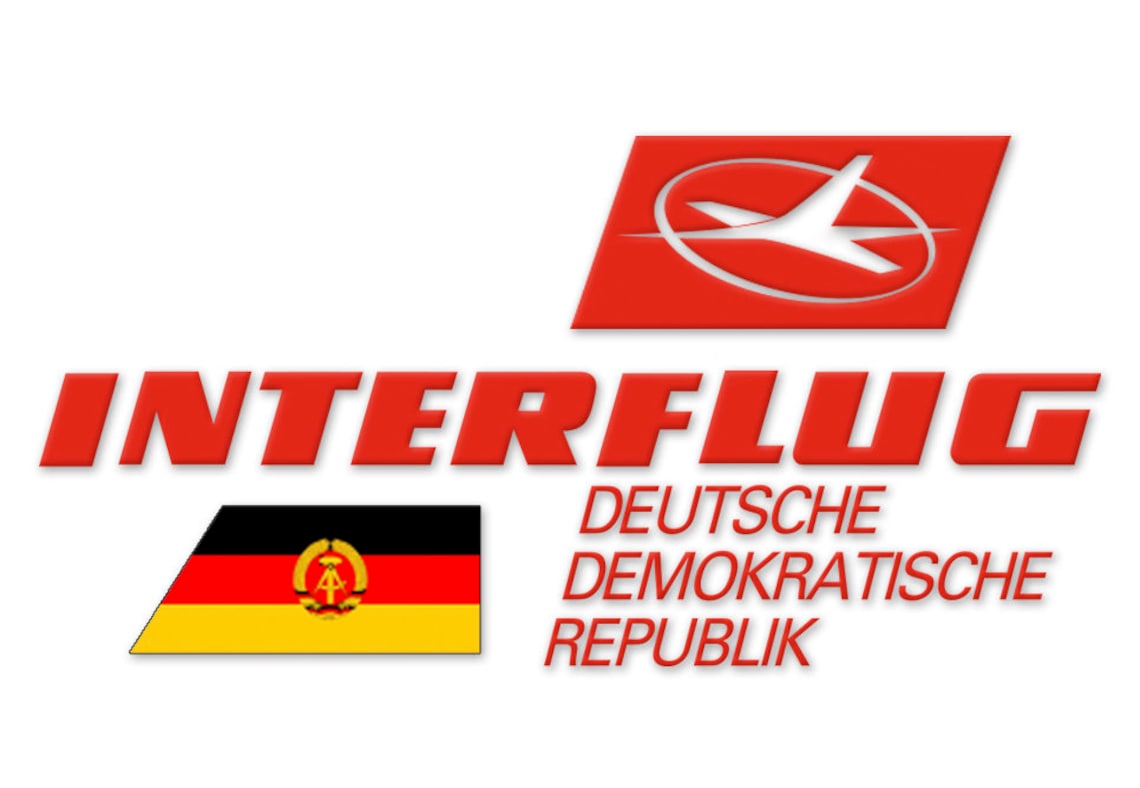 Interflug Airlines Logo Handmade 3.25"x2.25" Collectible Fridge Magnet ...