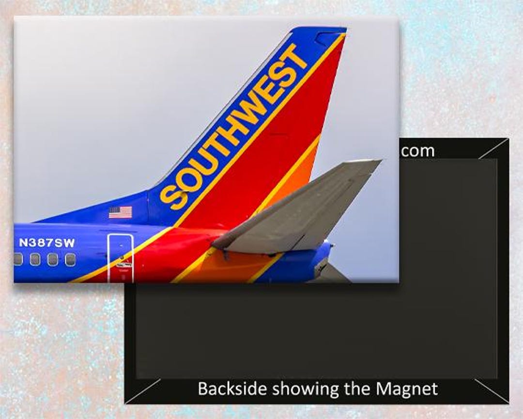 Southwest Airlines Aircraft 2001 Tail Logo Fridge Magnet (PMCT4055) - Etsy