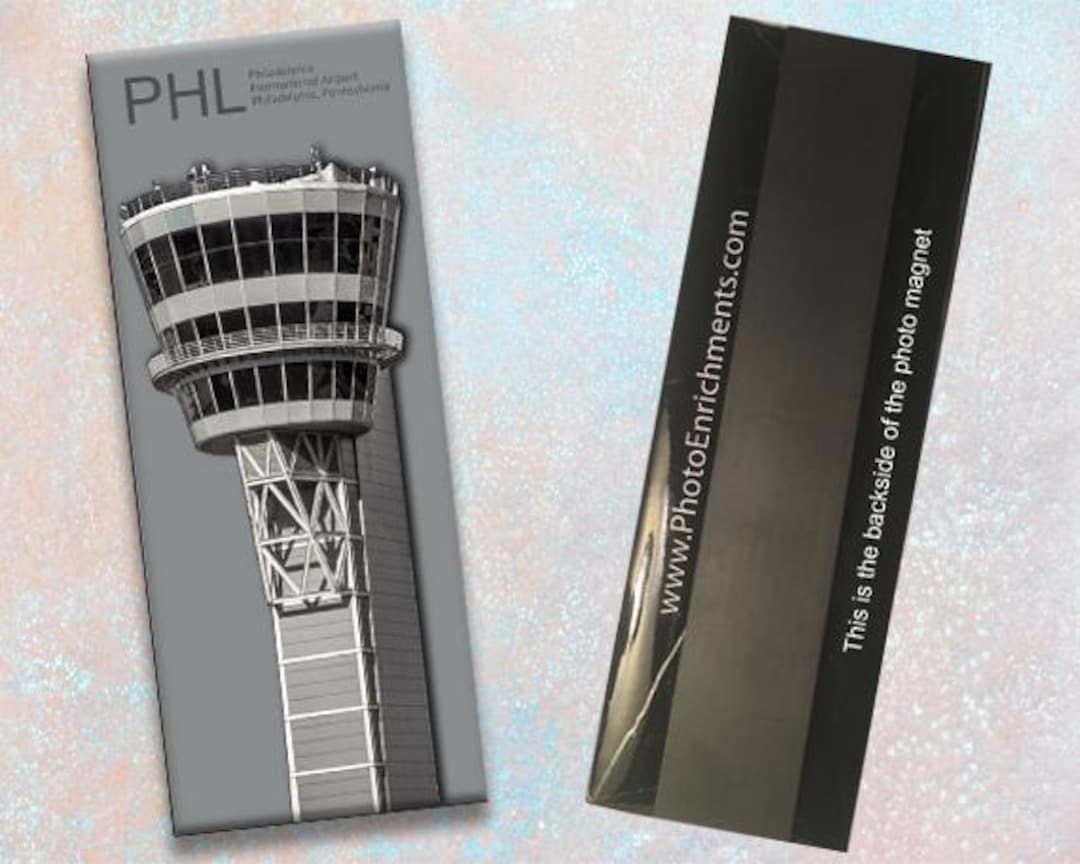 PHL Philadelphia International Airport Tower Handmade 2" X 5" Fridge ...
