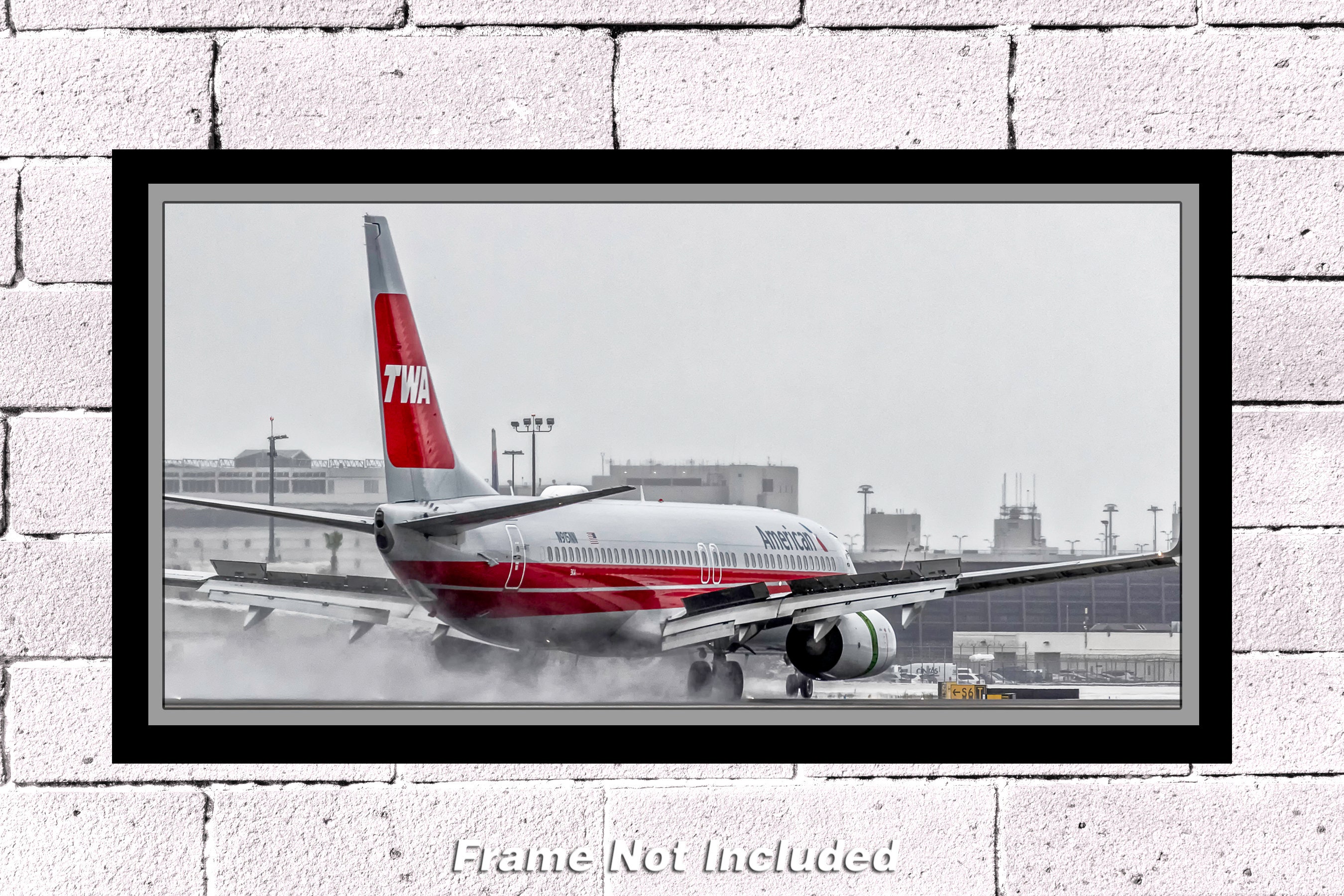 American Airlines TWA Colors Boeing 737 10 X 20 Color Photograph ...