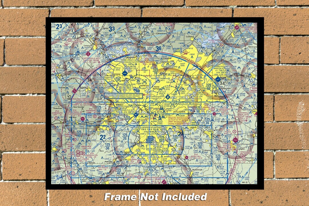 ATL VRF Diagram Map 11" X 14" Color Photograph (ATLVFR11X14) - Etsy