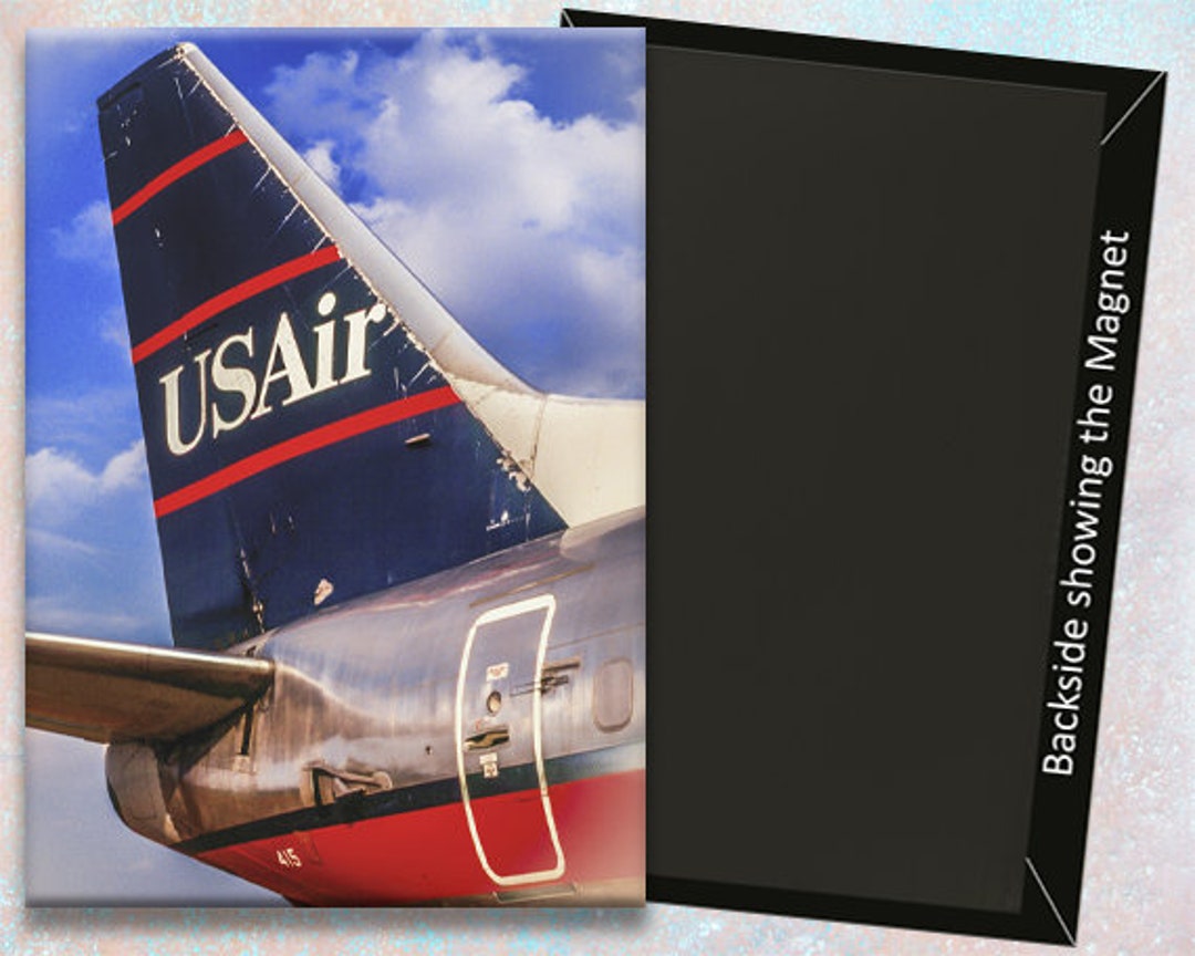 Usair Boeing 737 Tail Logo Handmade 3.25 "x 2.25" Fridge Magnet ...