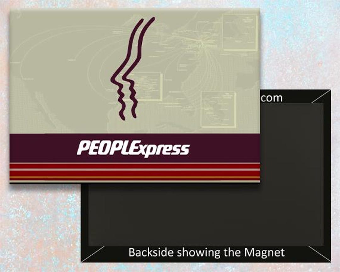 Peoplexpress Airlines Logo Handmade 3.25" X 2.25" Fridge Magnet ...