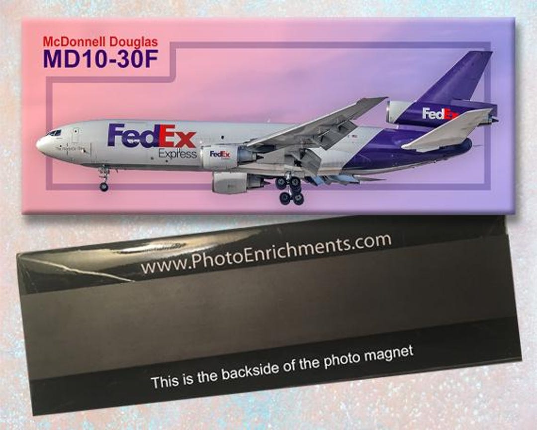 Fedex Express MD10-30F Handmade 2" X 5" Fridge Magnet (PMT1531) - Etsy