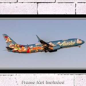 Alaska Airlines Pixar Pier Colors N537AS 10" X 20 Color Photograph ...