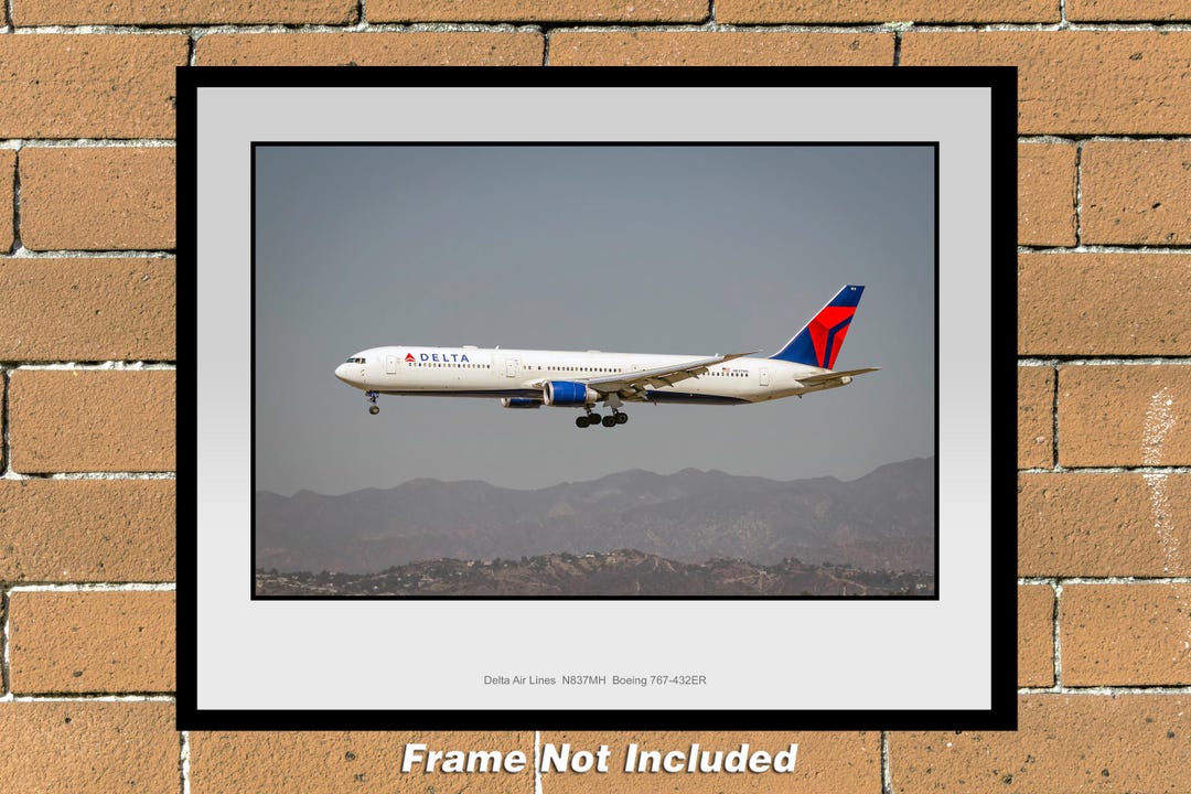Delta Boeing 767-432ER 11" X 14" Color Photograph (PB002LAJM11X14) - Etsy