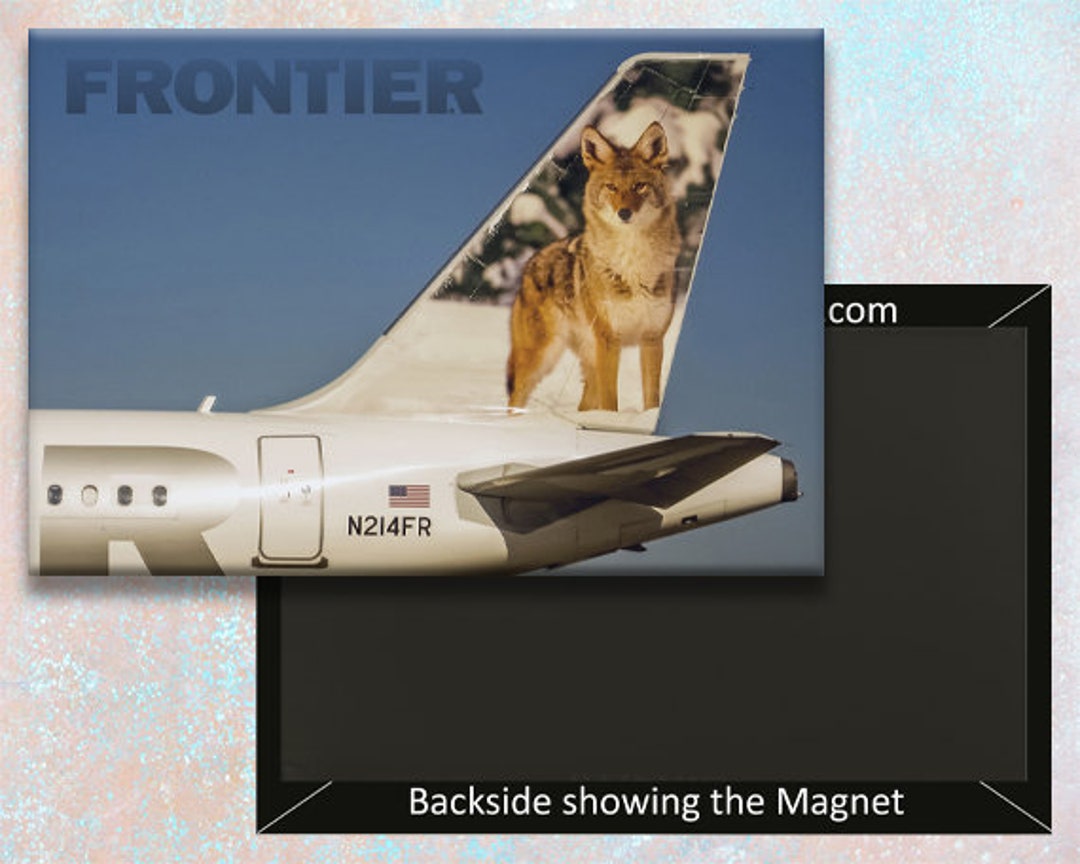 Frontier Airlines Tail Logo Handmade 3.25" X 2.25" Fridge Magnet ...