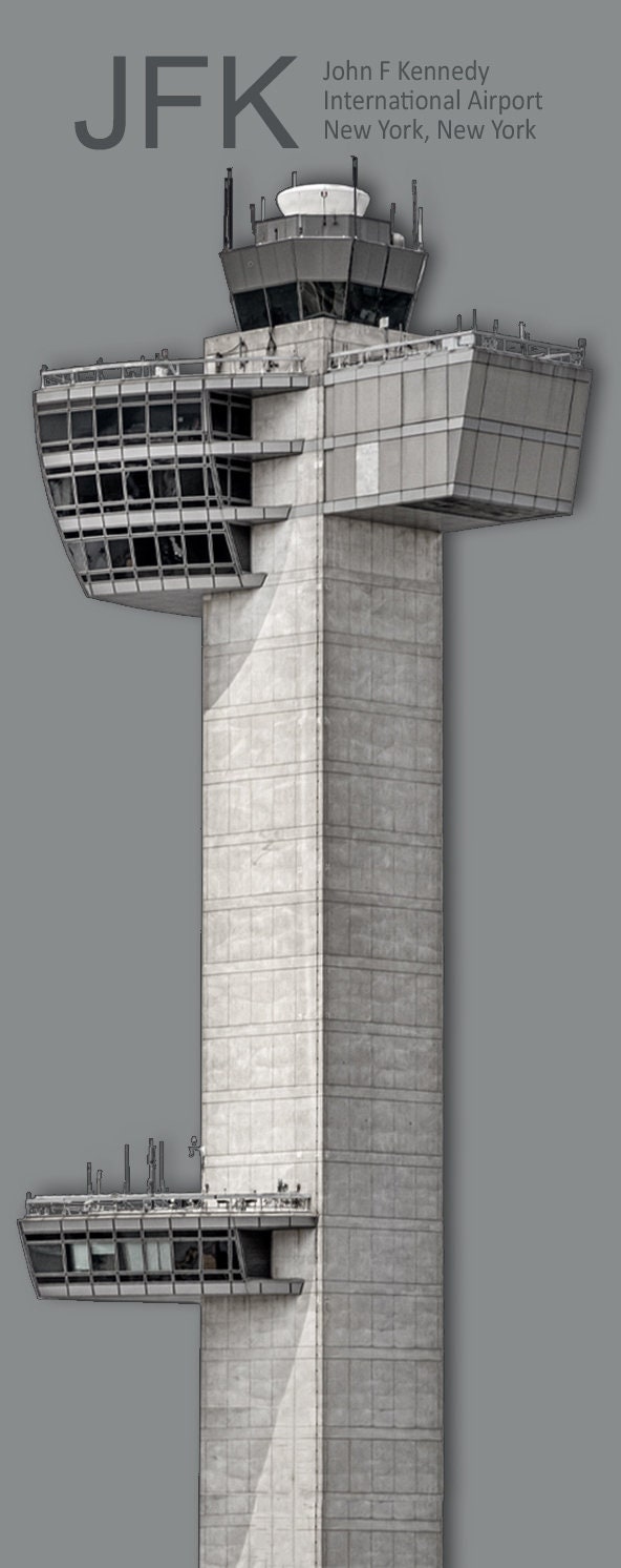 JFK Kennedy International Airport Tower Handmade 2" X 5" Fridge Magnet ...