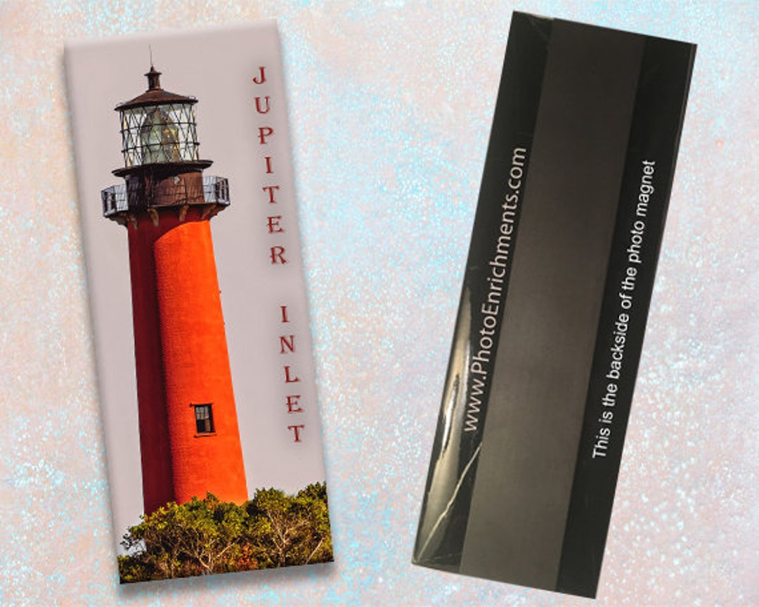 Jupiter Inlet Florida Lighthouse Handmade 2" X 5" Fridge Magnet ...