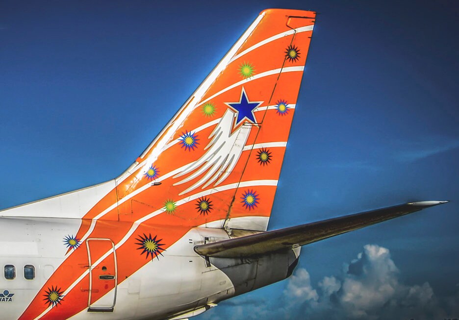 Sky Airlines Boeing 737 Tail Logo Handmade 3.25" X 2.25" Fridge Magnet ...