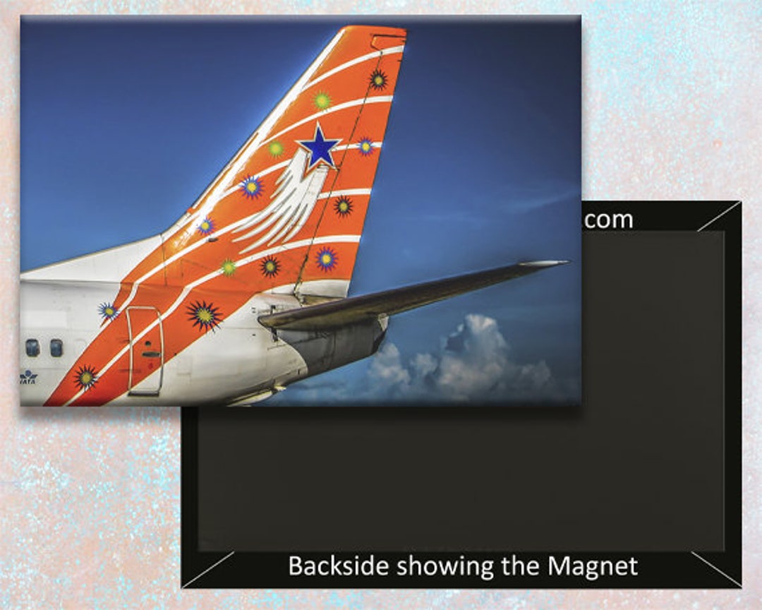 Sky Airlines Boeing 737 Tail Logo Handmade 3.25" X 2.25" Fridge Magnet ...