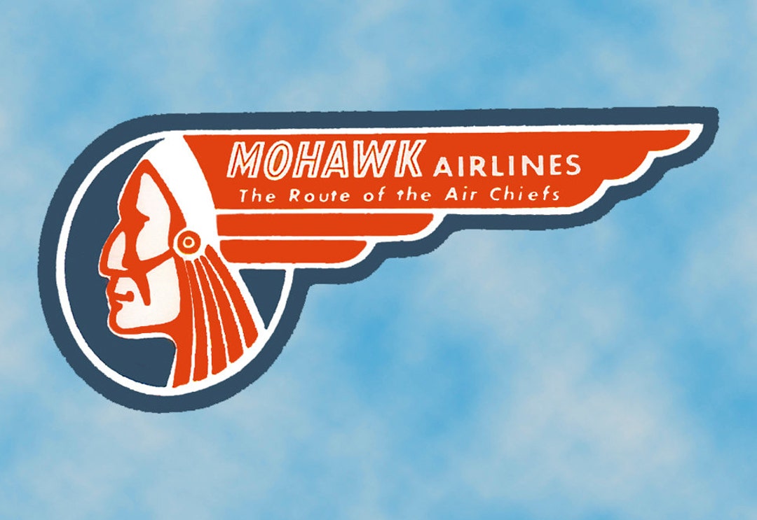 Mohawk Airlines Indian Head Logo Fridge Magnet (LM14084) - Etsy