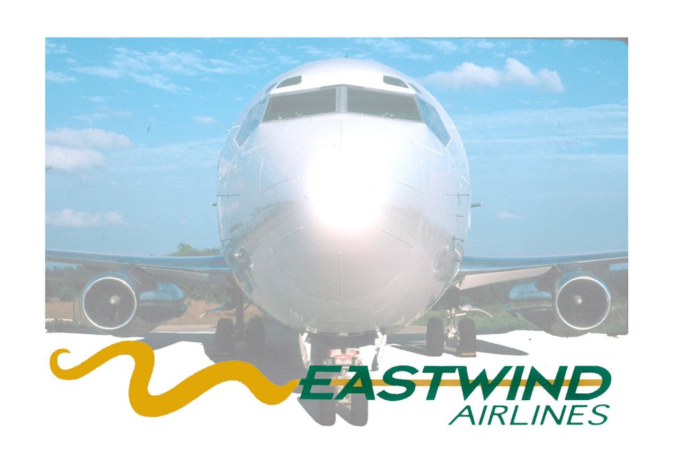 Eastwind Airlines Logo Handmade 3.25"x2.25" Fridge Magnet (LM14075) - Etsy