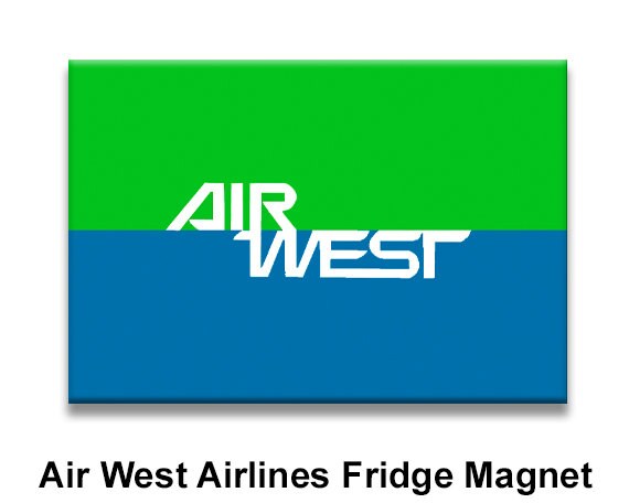 Home & Living Kitchen & Dining LM14180 Air West Airlines Logo Handmade ...