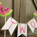 Two-sweet Cake Topper-pink Watermelon Second Birthday Twotti - Etsy