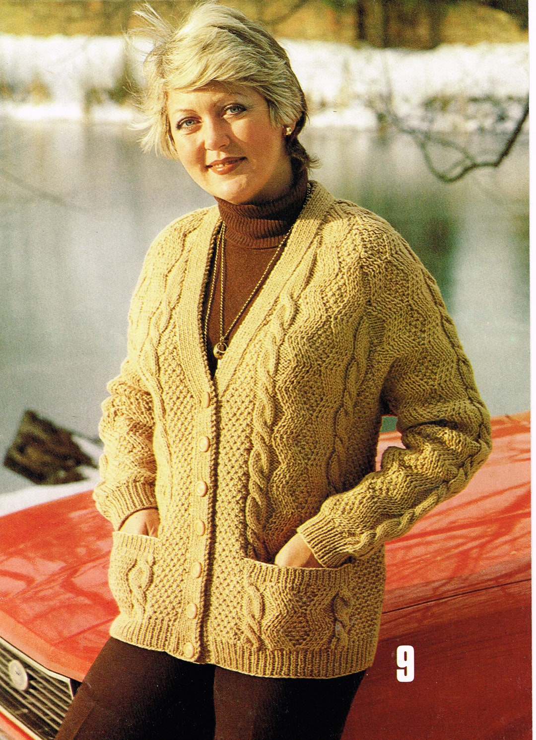 Knitting Patterns for Women: V Neck Cardigan PDF Digital Download E ...