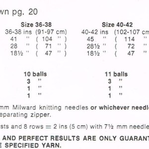 Vintage Men's Knitting Pattern Buffalo Jacket With Seperating Zipper ...