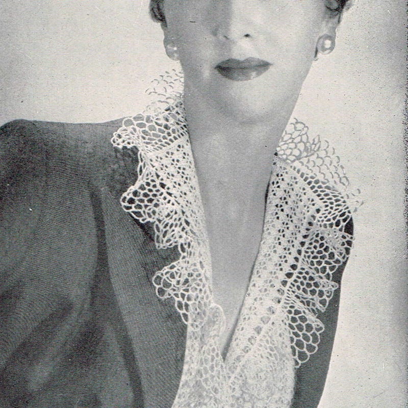 Lace Collar Pattern - Etsy