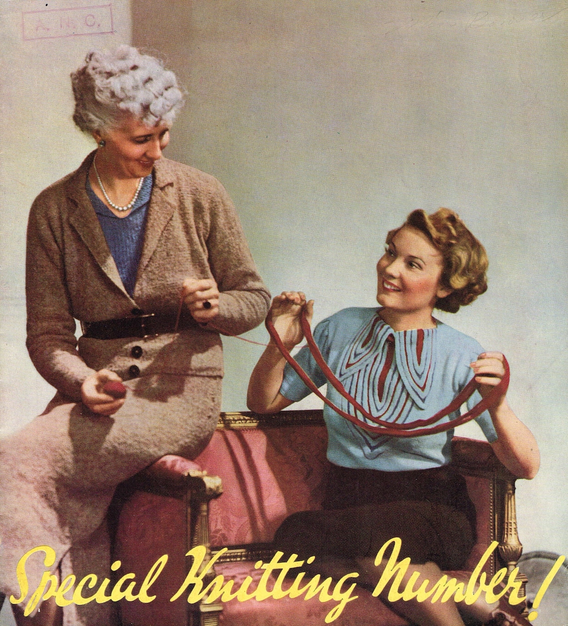 Vintage 30s Knitting Pattern From Stitch Craft Magazine 2 - Etsy