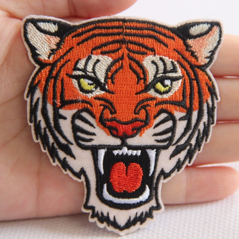 Iron on Patch Tiger - Etsy