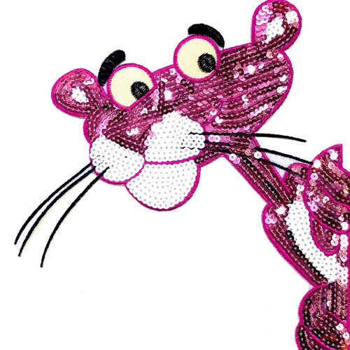 Cartoon Panther Sequined Applique Patchpaillette - Etsy