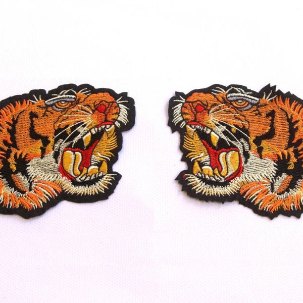 Tiger Applique - Etsy