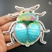 Beetle or Dragonfly Sequined Applique Patch,paillette Patch,sequins ...