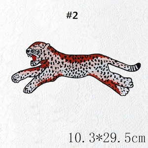 Leopard Embroidery Applique Patch,embroidered Leopard Patch Supplies ...