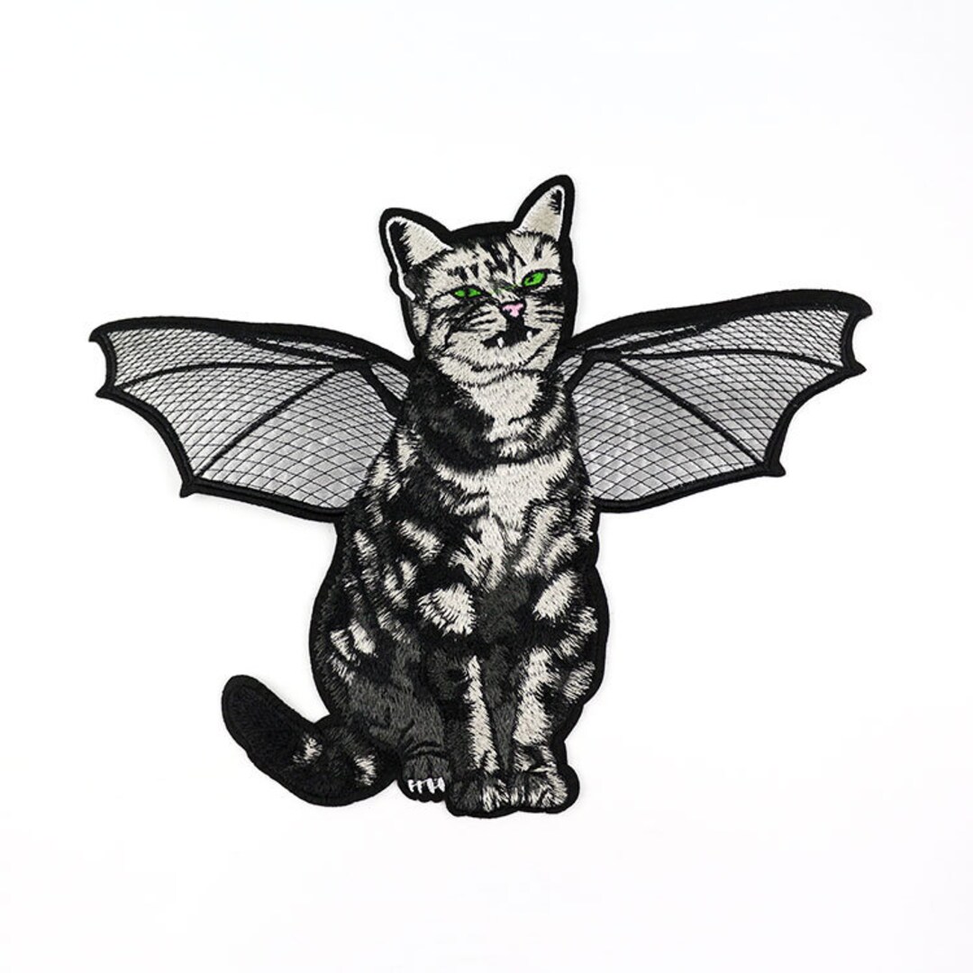 Flying Cat Embroidered Applique Patch,vintage Cat Patch for Clothing or ...