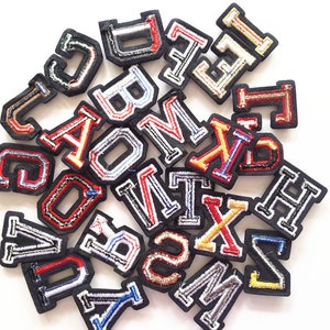 Colorful Embroidered Letters Applique Patch,embroidery Name Letters ...