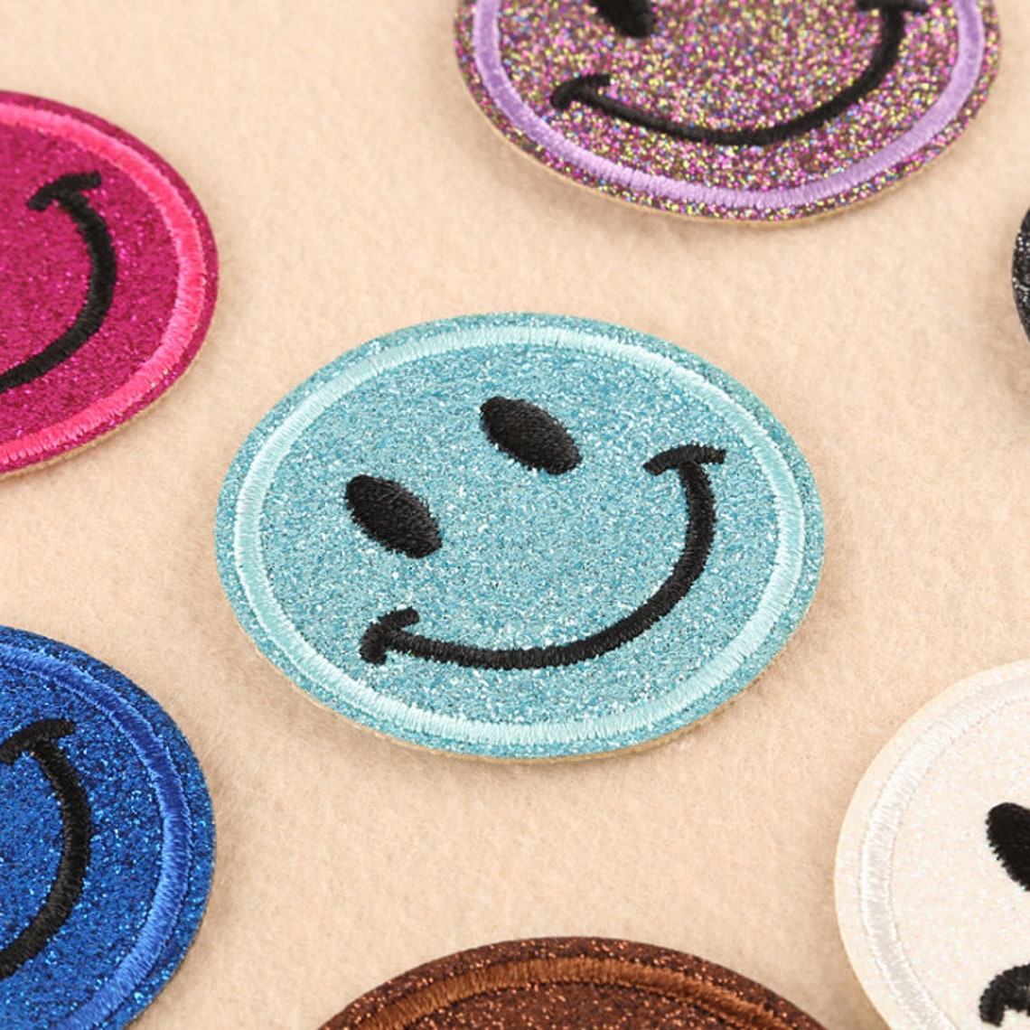 13 Pieces Smiles Embroidered Applique Patch,embroidery Smile Patch for ...