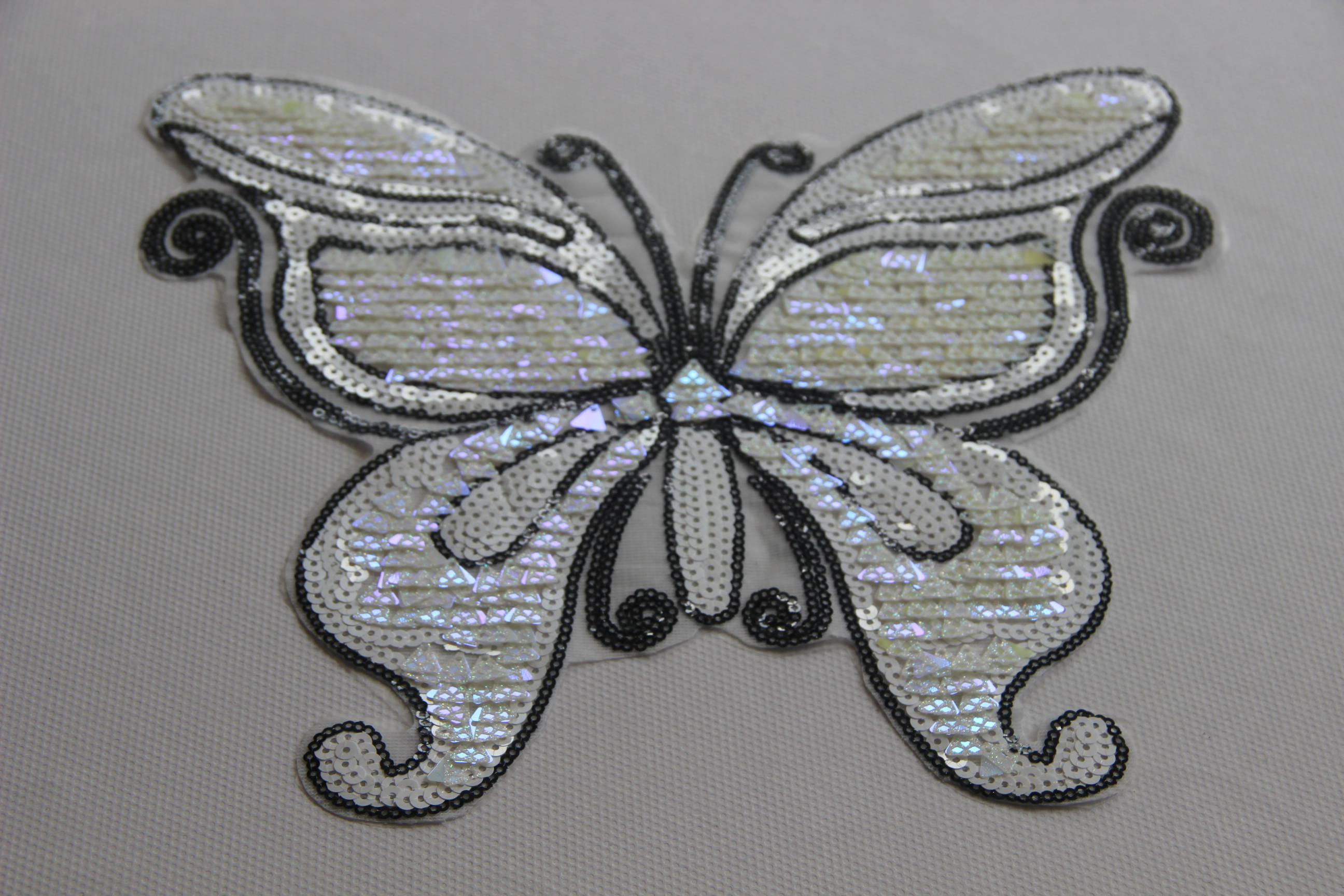 Butterfly Sequined Applique Patchespaillette Patchsequins - Etsy